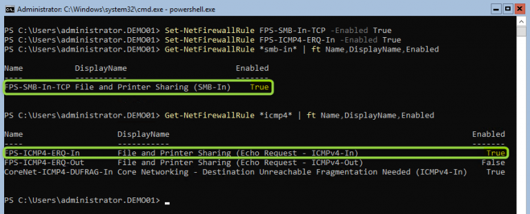 WIN 2019 Core activate SMB-in rule via PowerShell - IT koehler blog