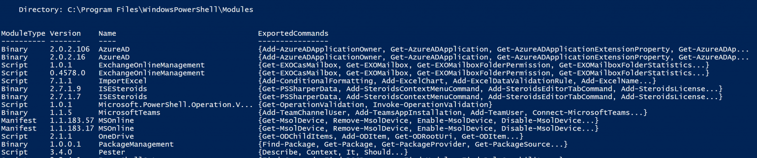 Check latest PowerShell Module version with PowerShell - IT koehler blog