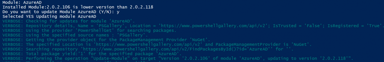 Check Latest Powershell Module Version With Powershell It Koehler Blog