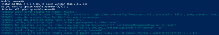 Check latest PowerShell Module version with PowerShell - IT koehler blog